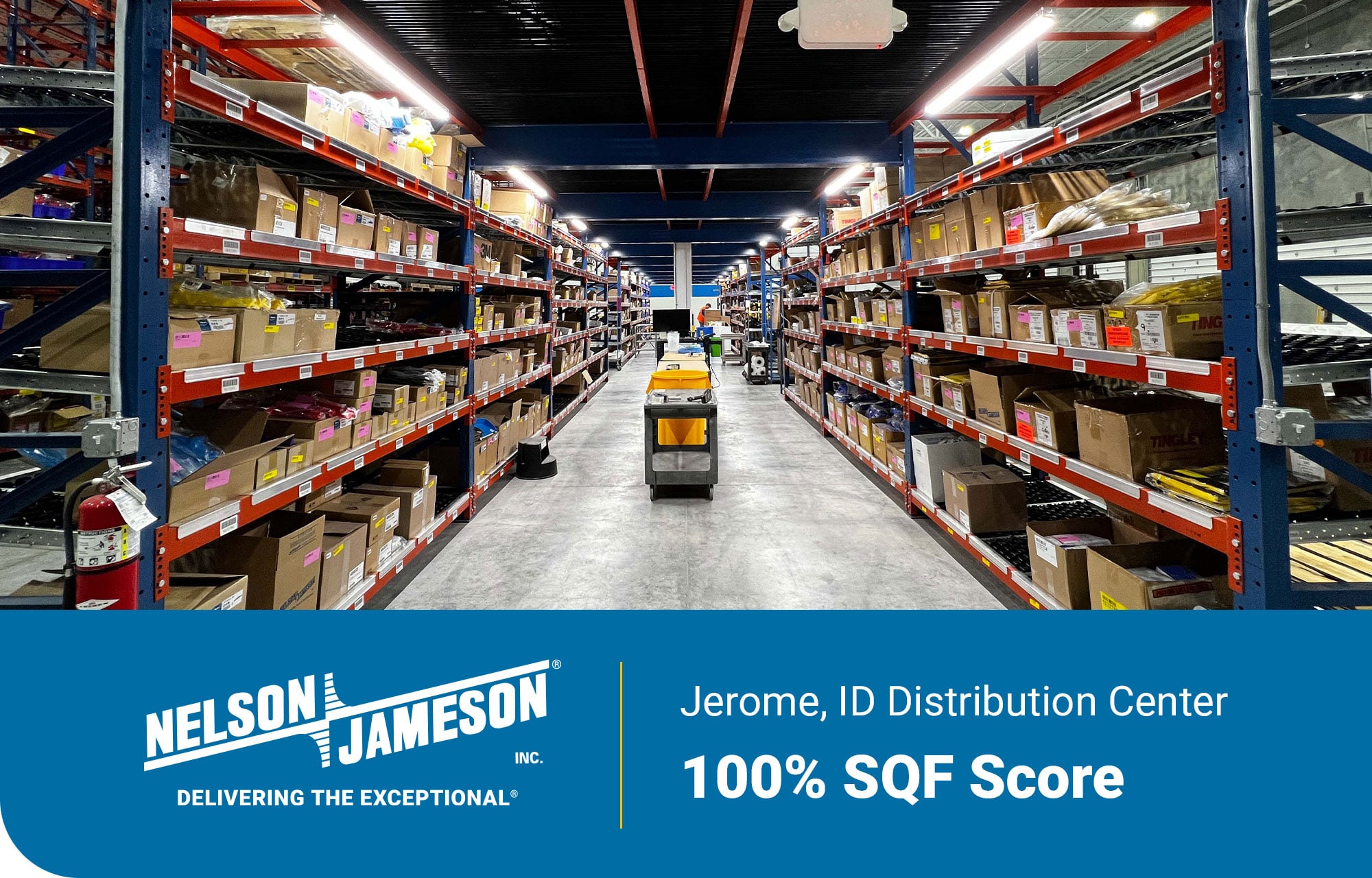 Nelson-Jameson Distribution Center Earns 100% on First SQF Audit